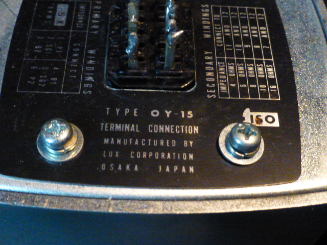 Lux OY-15-5K Output Transformers ￥44,000/Pair – WEC5 商品紹介（Picture Items）