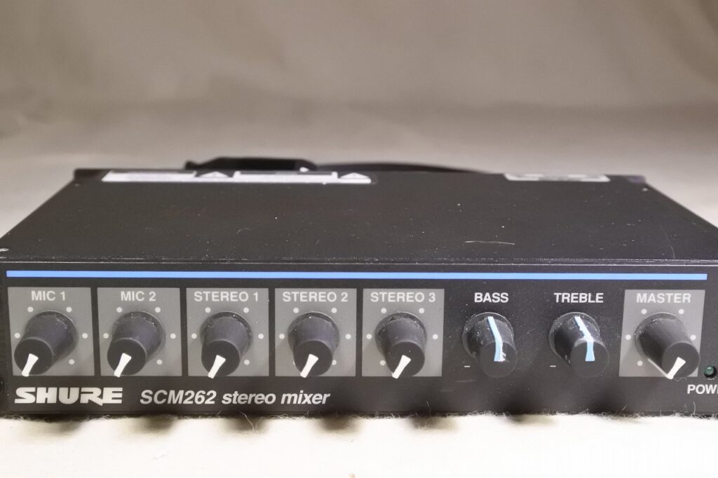 Shure SCM262 Stereo Mixer ￥55,000 – WEC5 商品紹介（Picture Items）