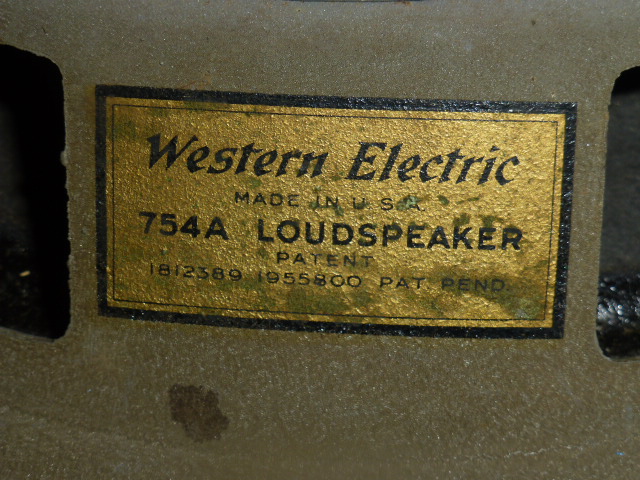 Western Electric 754A Speakers ￥Sold out!! – WEC5 商品紹介（Picture Items）